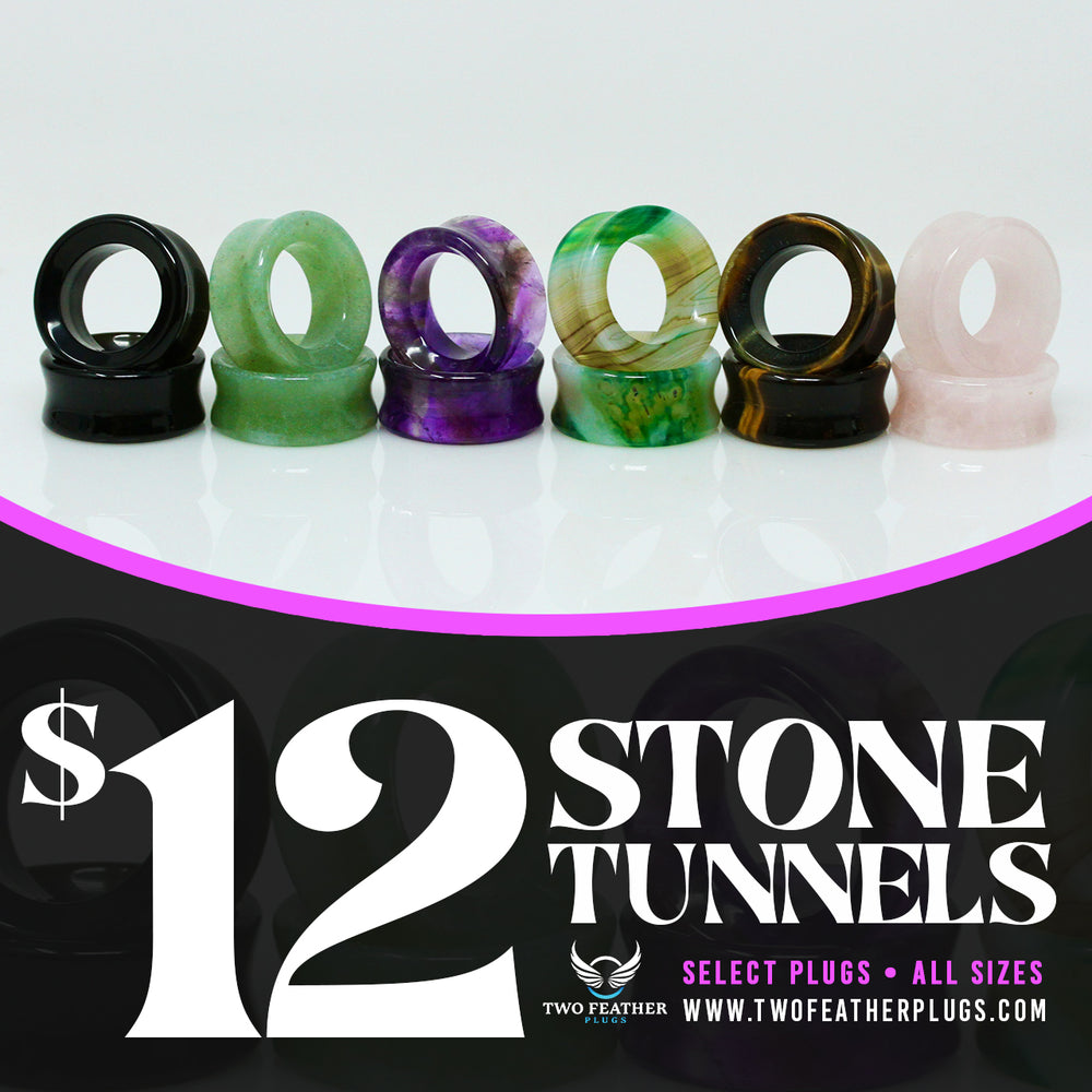 Stretched Ear Hand Carved Plugs, Tunnels, Gauge, and Hangers – Two ...