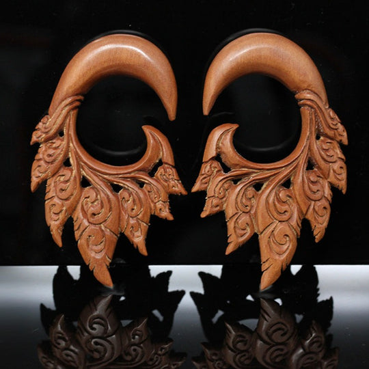 Stretched Ear Hand Carved Plugs, Tunnels, Gauge, and Hangers – Two ...
