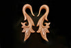 Wood Plug Stretching Hangers - Carved Ear Stretch Plug (Pair) - A003 ...