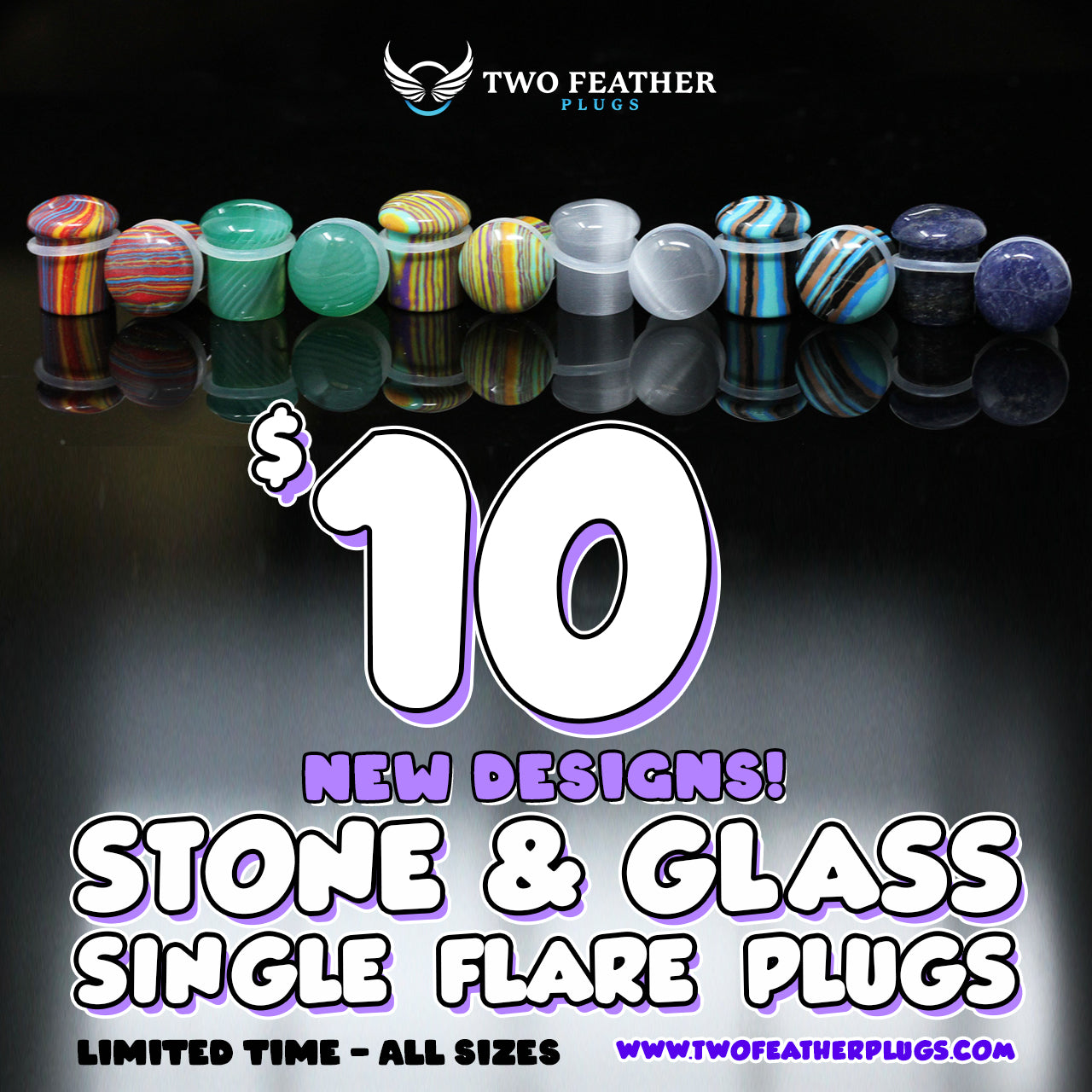 Stretched Ear Hand Carved Plugs, Tunnels, Gauge, and Hangers – Two ...