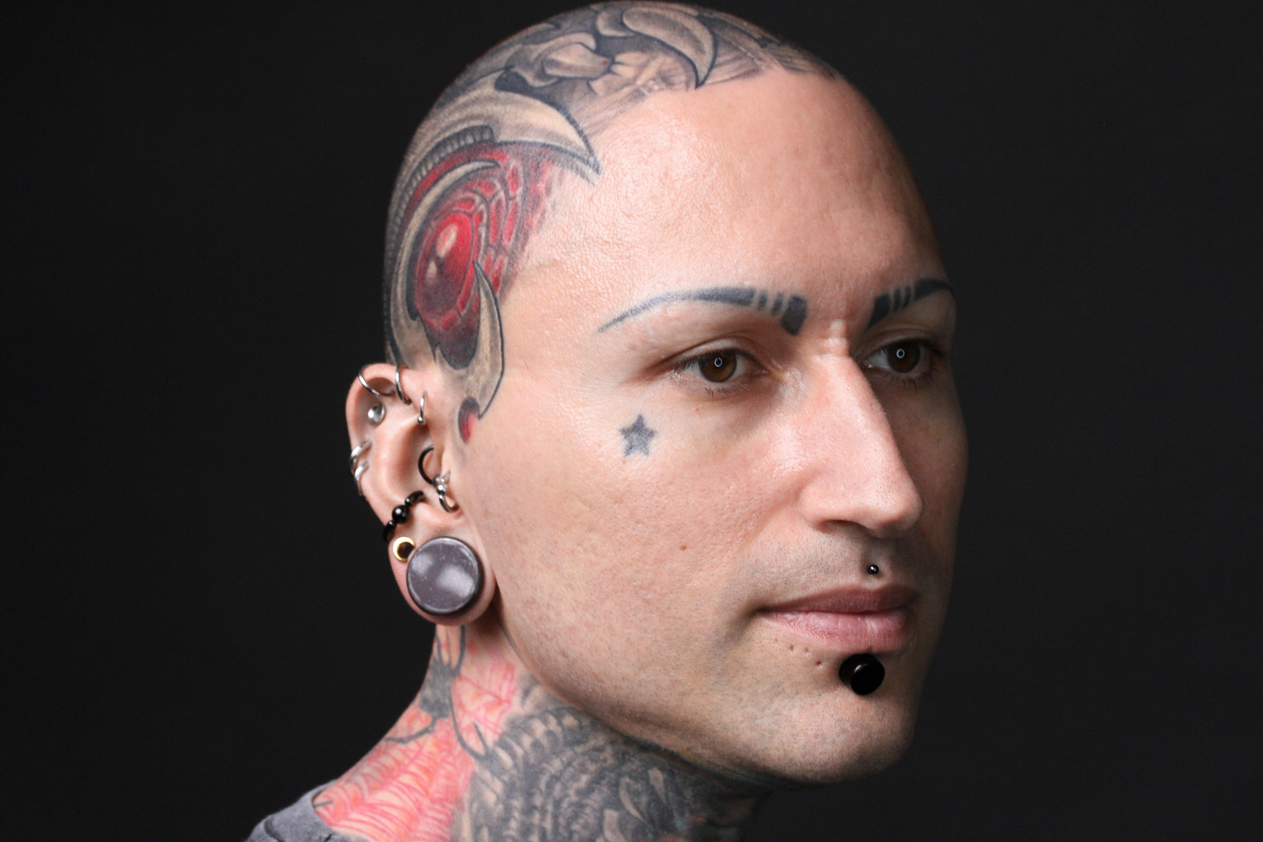 Black Magma Stone Plugs for stretched ears (Pair) - PH52 – Two Feather ...