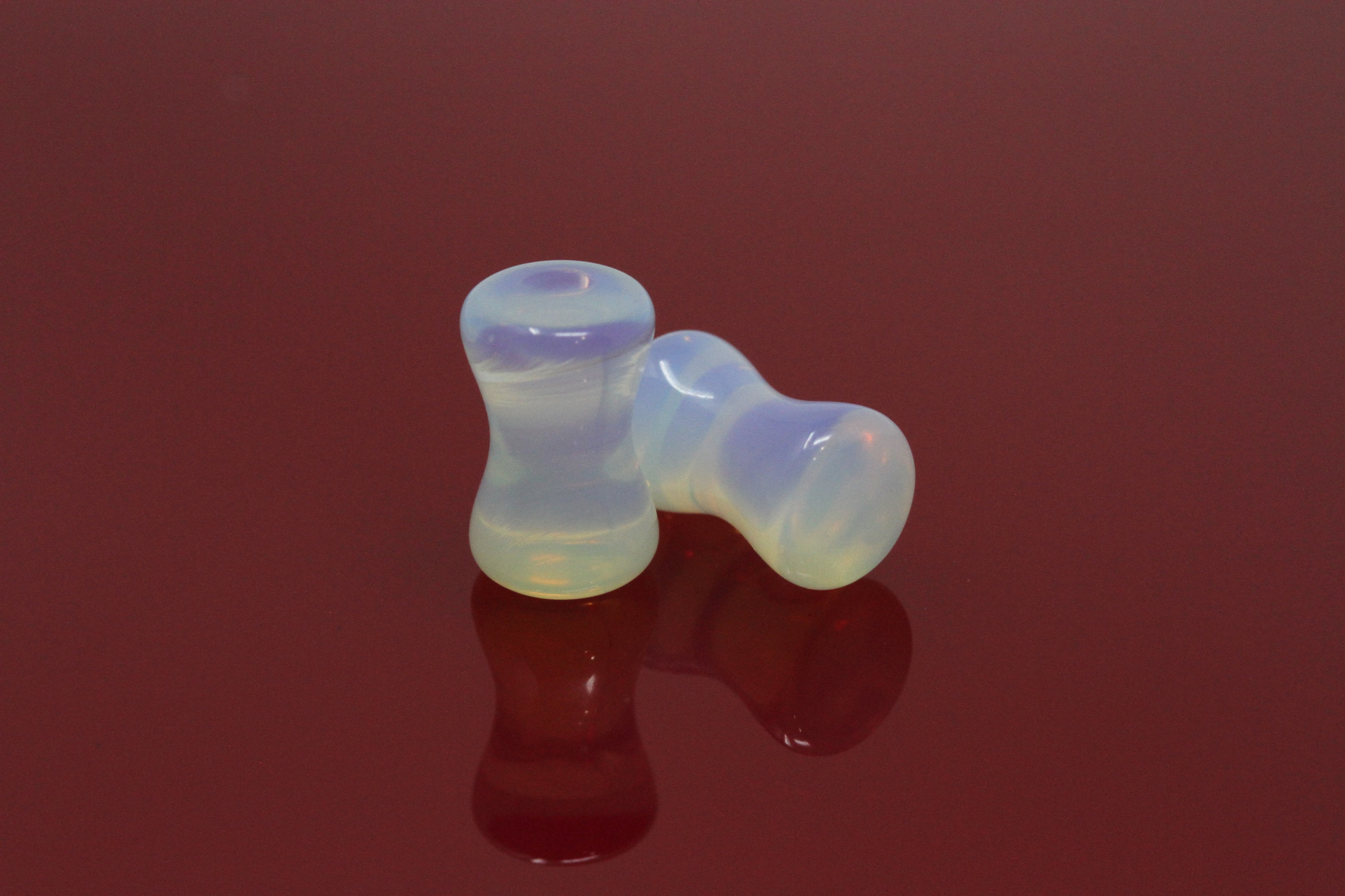 Opalite Plugs for stretched ears (Pair) - PH24 – Two Feather Plugs