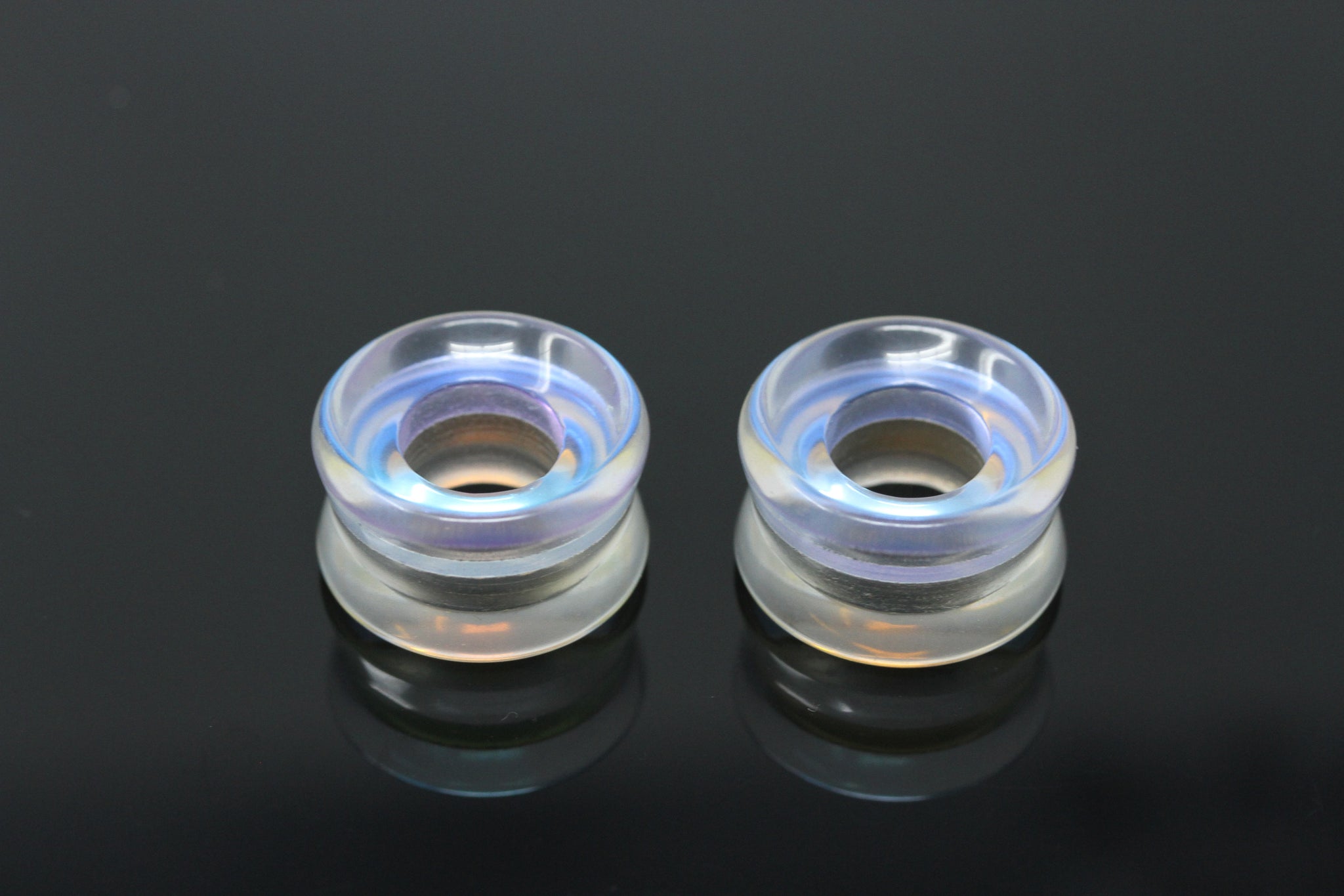Unicorn Poop Glass Tunnels (Pair) - PH147 – Two Feather Plugs
