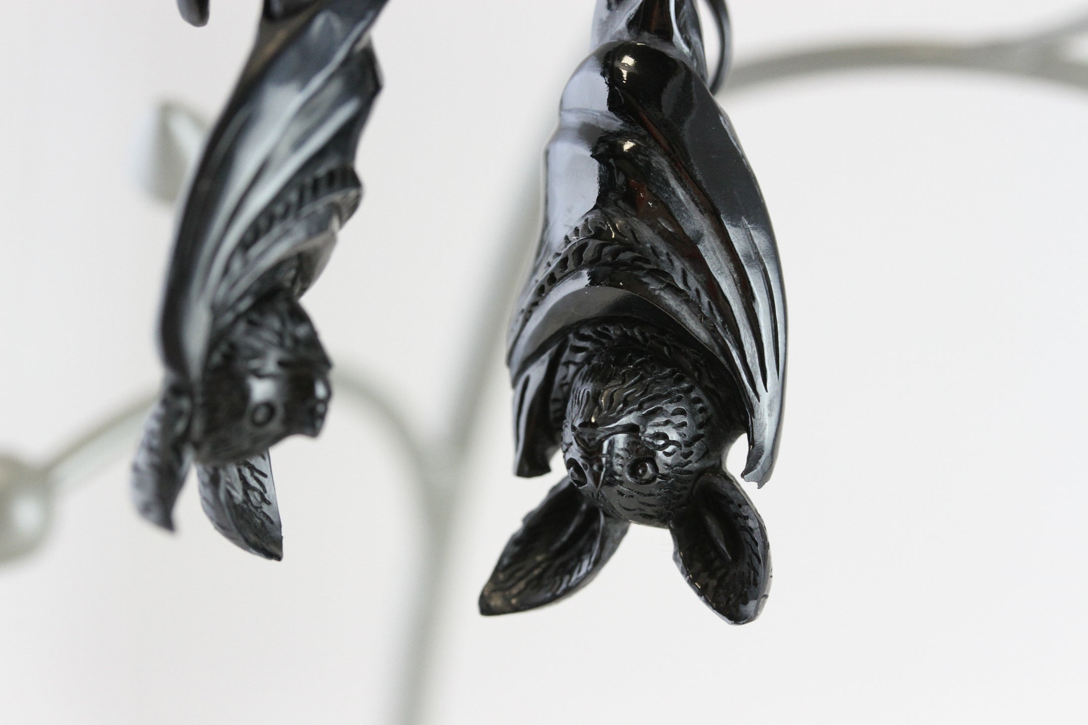 Bat Twisting Hanging Plugs (Pair) - B046 – Two Feather Plugs