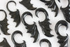 Horn Bat Wings - Hangers for Stretched Ears (Pair) - B049– Two Feather ...