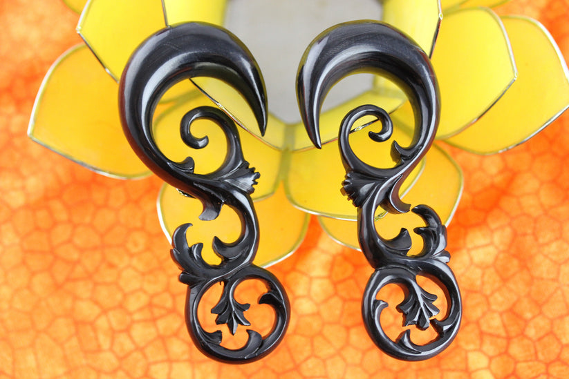 Gauged Stretch Ear Plug - Ear Hangers (Pair) - B028 – Two Feather Plugs