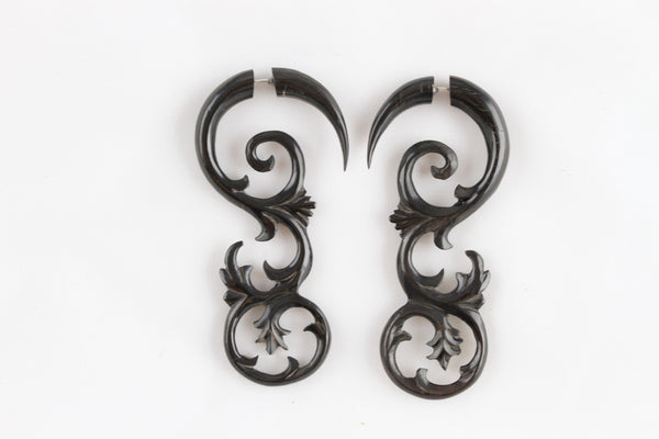 Gauged Stretch Ear Plug - Ear Hangers (Pair) - B028 – Two Feather Plugs