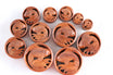 Wooden Koi Fish Tunnels - Hand Carved Koi Fish Plugs (Pair) - PA39 ...