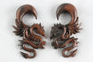 Serpent Dragon Plugs - Carved Wood Hanging Plugs (Pair) - D041 – Two ...