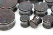 Black Magma Stone Plugs for stretched ears (Pair) - PH52 – Two Feather ...