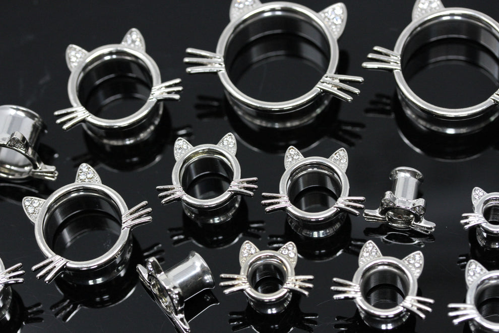 Whiskers Stainless Steel Cat Tunnels - Double Flare Plugs (Pair) - PSS ...
