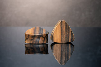 Wood Triangle Plug for Stretched Ears (Pair) - PA36 – Two Feather Plugs