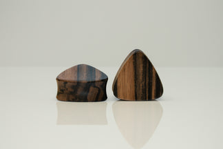 Wood Triangle Plug for Stretched Ears (Pair) - PA36 – Two Feather Plugs